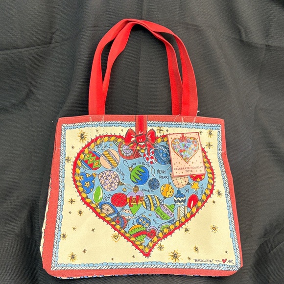 Brighton Holiday Tote Bag | Other | Brighton Festive Heart Tote Bag ...